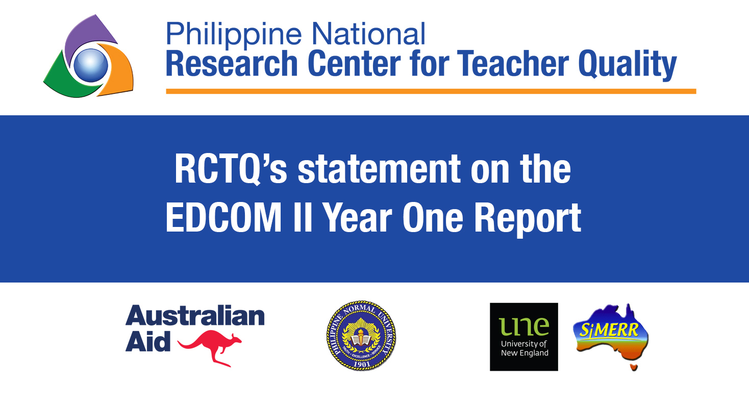 RCTQ’s statement on the EDCOM II Year One Report – Research Institute ...