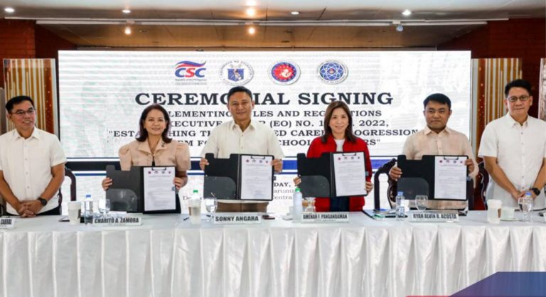 IRR of Expanded Career Progression System for Teachers signed ...